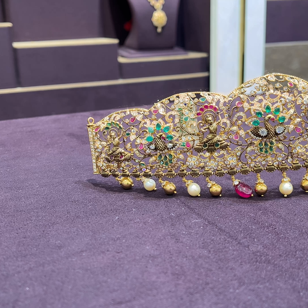 CMR 162.104gms VADDANAM 22K Nakshi – BangaruRani