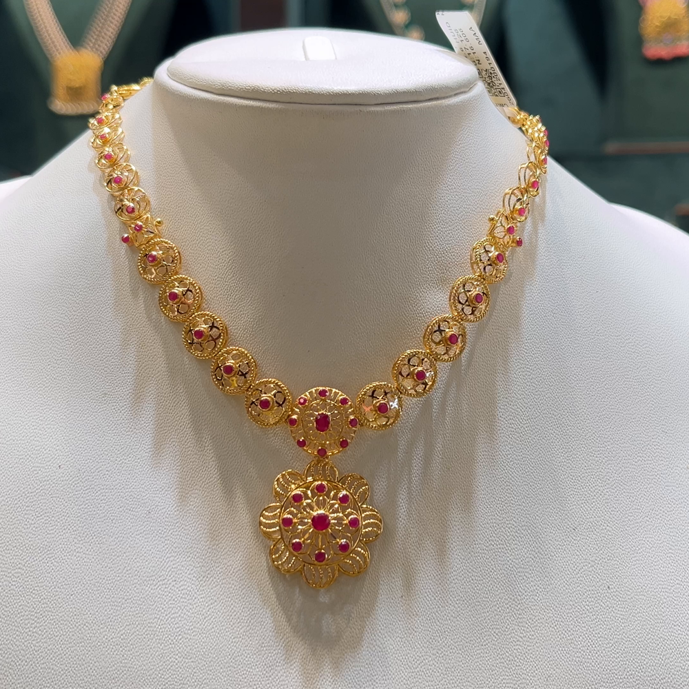 CMR 16.606gms NECKLACE 22K Nakshi – BangaruRani