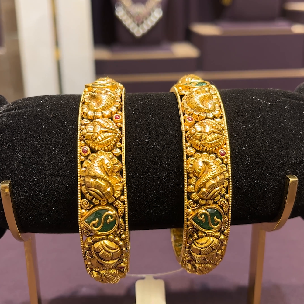 CMR 33.292gms BANGLES 22K Nakshi – BangaruRani