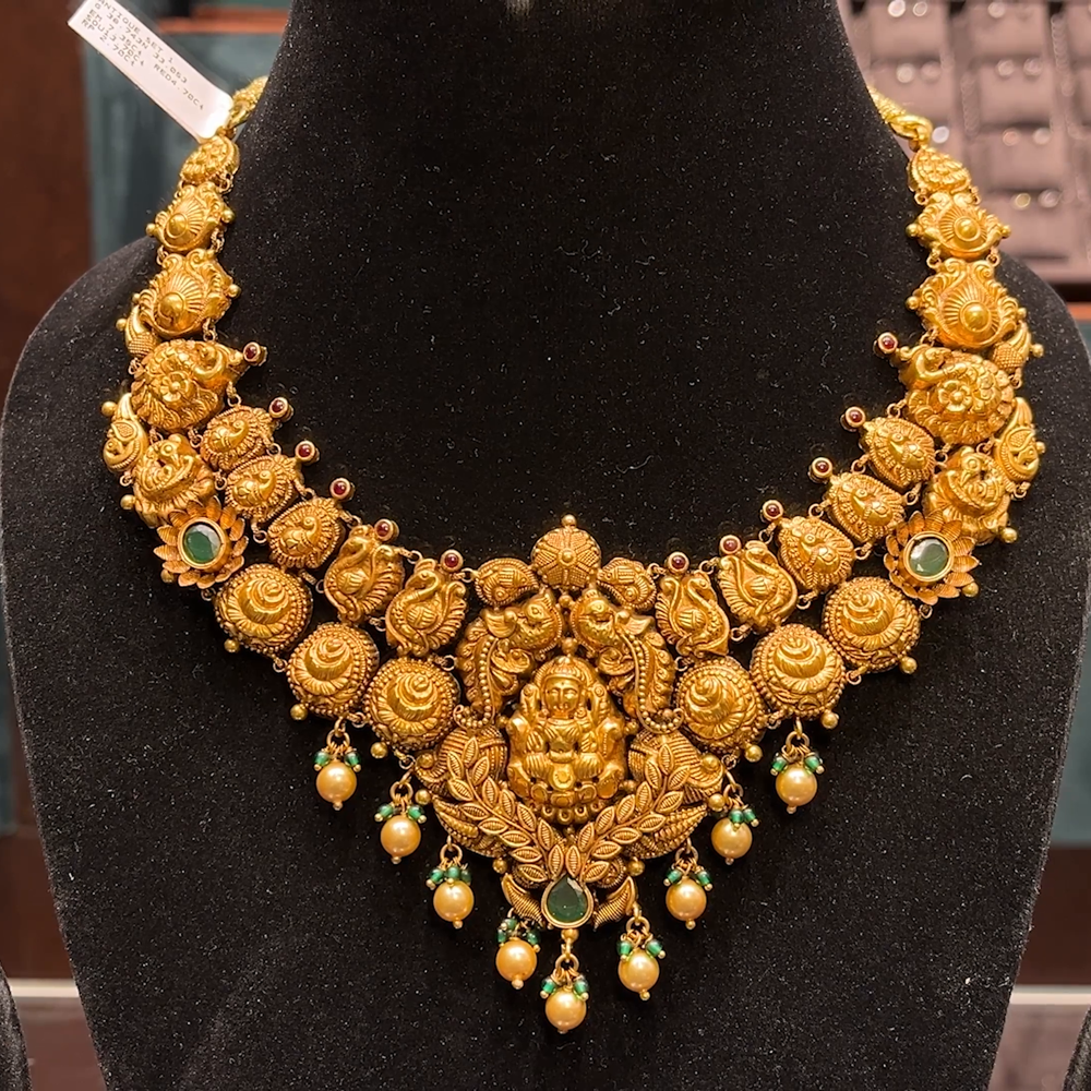 CMR 33.053gms NECKLACE 22K Antique – BangaruRani