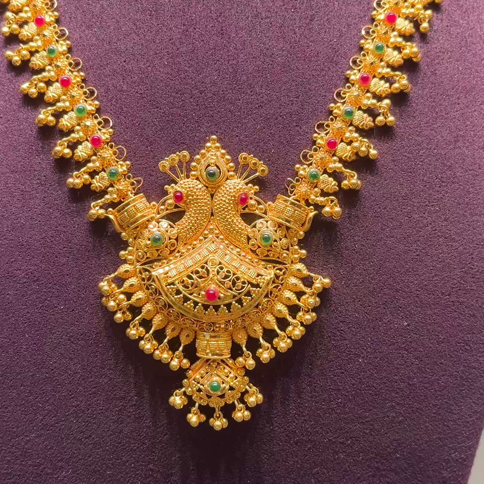 CMR 33.789gms NECKLACE 22K Yellow Gold – BangaruRani
